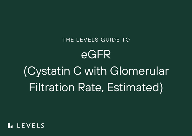 Guide to the Estimated Glomerular Filtration Rate (eGFR) with Cystatin ...
