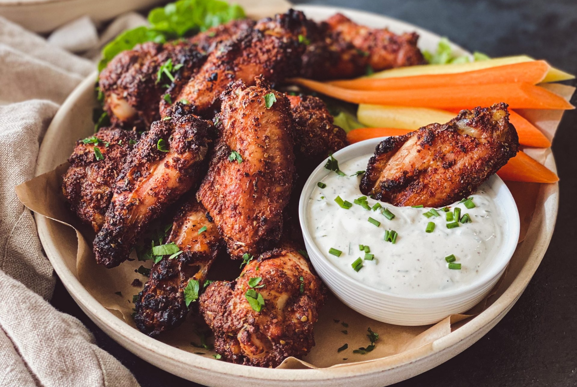 Sports Bar Dry Rub Chicken Wings - Levels